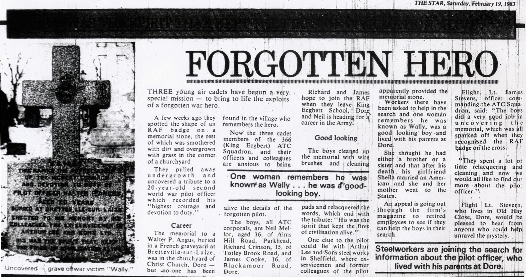 Forgotten Hero - Walter Patterson Angus